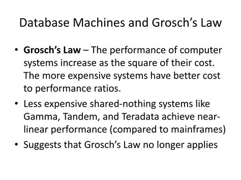 Ppt Parallel Database Systems The Future Of High Performance Database