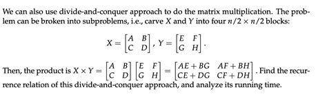Solved We Can Also Use Divide And Conquer Approach To Do The