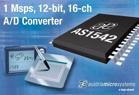 Austriamicrosystems New 12 Bit ADC Offers High Speed And Increased Channel Count Sumzi