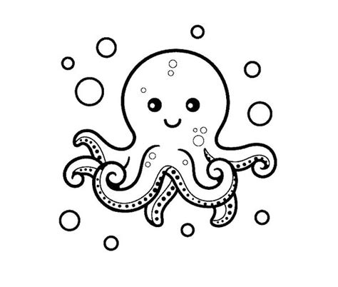 문어 색칠 공부 Kr에서 무료 색칠 공부