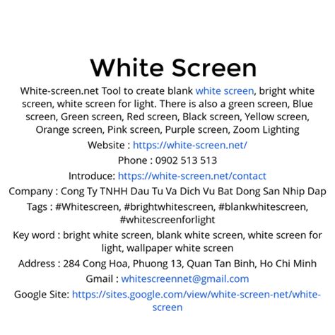 White Screen