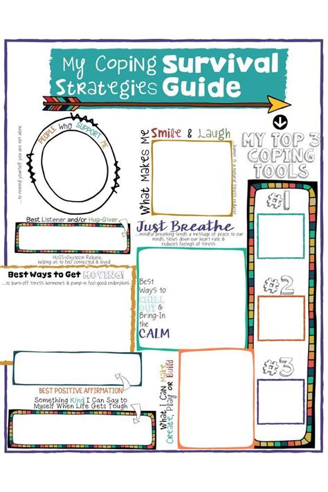 Printable Coping Coping Skills Worksheets