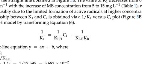 Rate Constants Of Reactions Of Mb Photodegradation At Various Mb