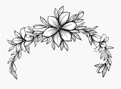 How To Draw A Flower Crown For Bannajohanna