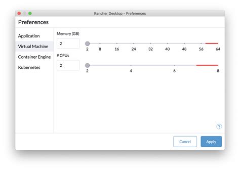 Virtual Machine Macos And Linux Rancher Desktop Docs