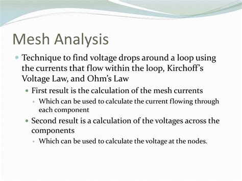 PPT Mesh Analysis PowerPoint Presentation Free Download ID 6312828