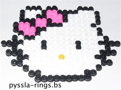 Pyssla Rings Pyssla Hello Kitty