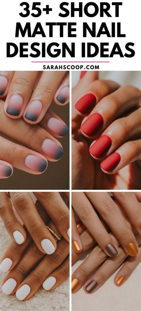 Show Off Your Style With These 35 Short Matte Nail Designs Perfect