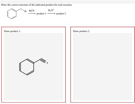 Solved Draw The Correct Structure Of The Indicated Product
