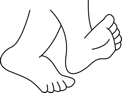 Toes Colouring Pages Sketch Coloring Page