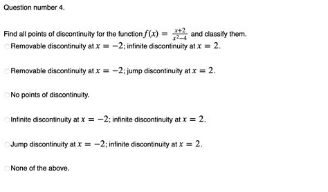 solved question number 4 find all points of discontinuity