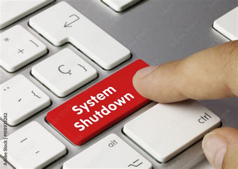 System Shutdown Stock Photo Adobe Stock