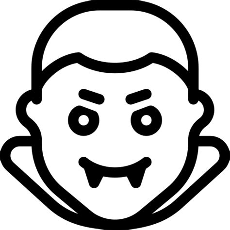 万圣节 吸血鬼 恶魔 图标 在 Halloween line Icons