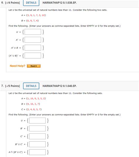 Find A ∩ B Enter Your Answer In Roster Notation