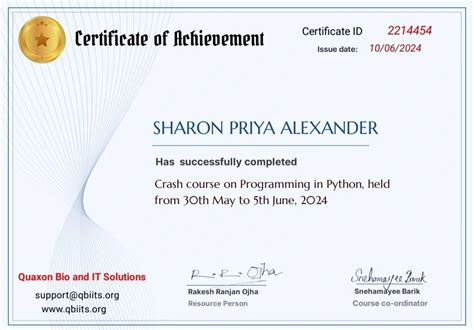 Sharon Priya Alexander On Linkedin Python Programming Learning
