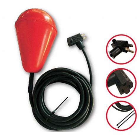 Sump Alarm Narrow Angle Normally Open Pump Down Float Switch