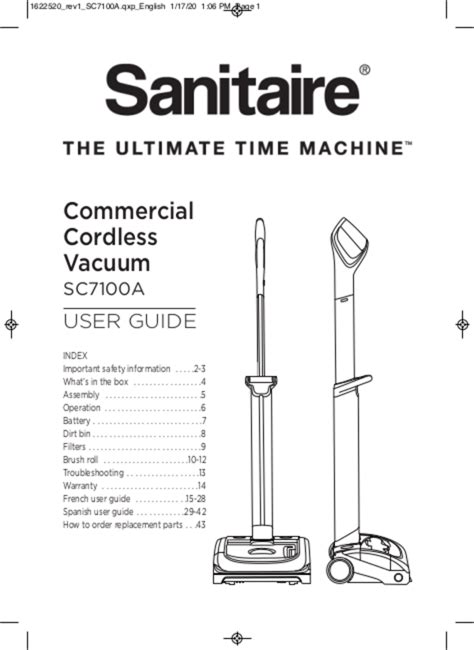 Sanitaire Vacuum Parts Diagram