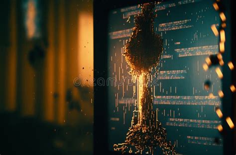 Digital Virtual City Scanning City For Hackers Attack Concept Software