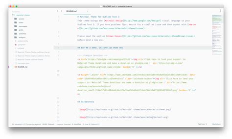 Equinusociomaterial Theme Sublime Text 3 Sublime Text