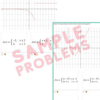 Alg Graphing Piecewise Functions Mini Formative Assessment By Kennedyfamfive