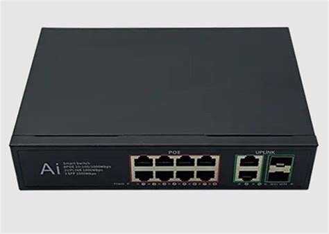12 Port Poe Switch 8 10 100 1000 Poe And 2 10 100 1000 Uplink Port And 2 10 100 1000 Sfp Slots