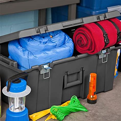 Sterilite 16 Gallon Lockable Storage Tote Footlocker Toolbox Container