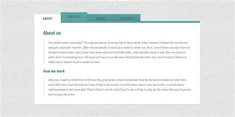 Animated Content Tabs With Css3 Bypeople