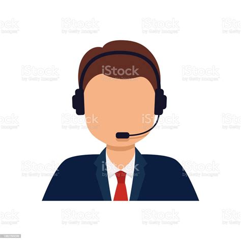 모든 센터 서비스 고객을 위한 운영자 서비스 에이전트 헤드셋 전화가 있는 남자는 온라인으로 조언합니다 핫라인 지원 기업 대표 헬프라인 웹 어시스턴트 아바타 벡터 It 지원에