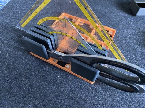 Gridfinity Rulers And Scissors Holder By Pascal Riesinger Download Free Stl Model