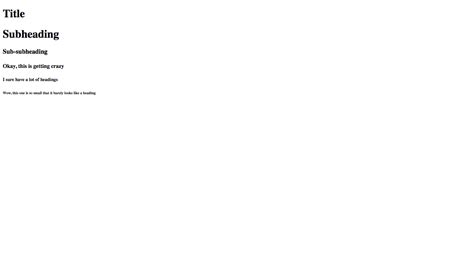 Basic Types Of HTML Tags Code The Web