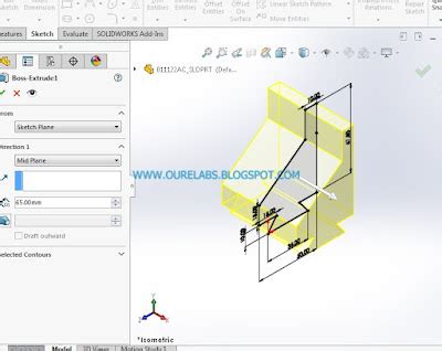 Solidworks Drawing 53 Step By Step Procedure Ourengineeringlabs
