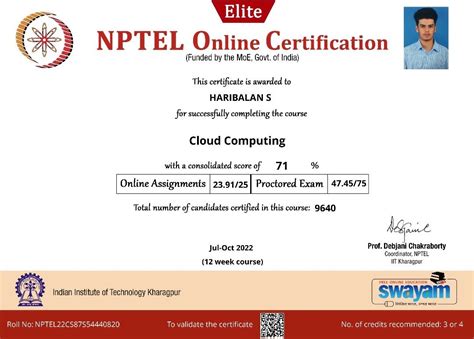 Hari Balan On Linkedin Cloudcomputing Nptel Cloudcertification