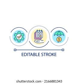Content Research Analysis Loop Concept Icon Stock Vector Royalty Free 2241240943 Shutterstock