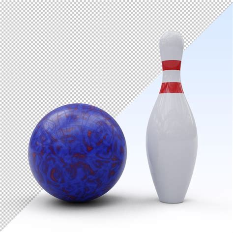 Premium Psd Bowling Ball And Pin