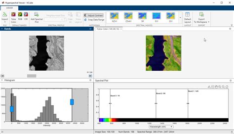 Explore Hyperspectral Data In The Hyperspectral Viewer Matlab And Simulink
