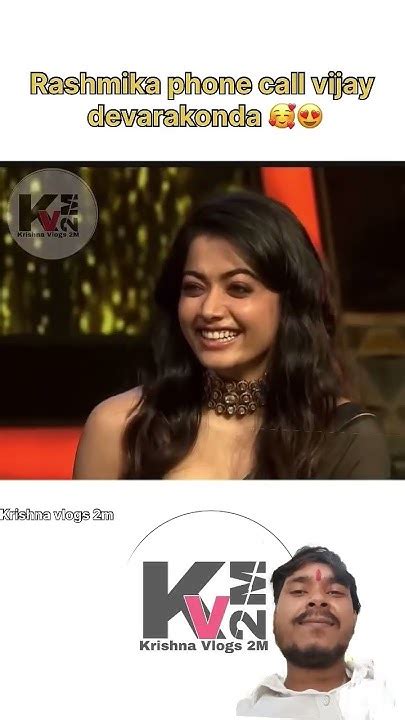 Rashmika Phone Call Vijay Deverkonda 💕 Rashmikamandanna