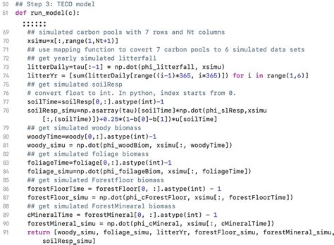 4 Python Code For Mapping Seven Pool Sizes Xsimu To Six Simulated