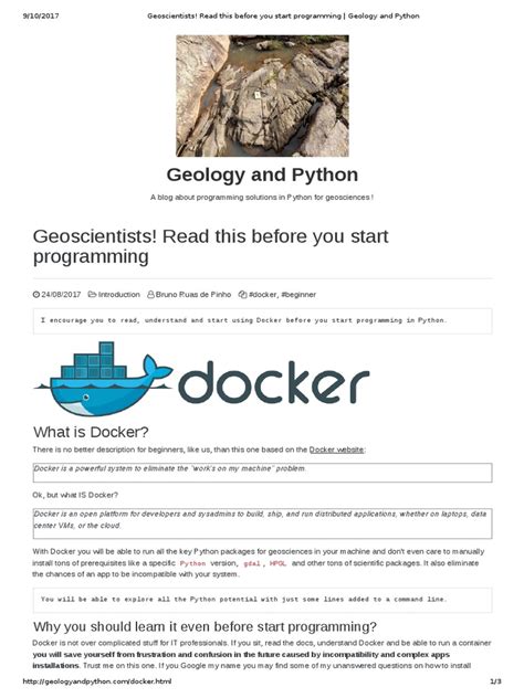 Geology And Python Read This Before You Start Programming Pdf