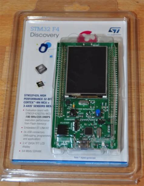 Stmicroelectronics Stm32 F4 Stm32f429 Discovery Board Mit Display Neu Eur 72 00 Picclick De