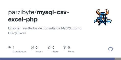 Github Parzibytemysql Csv Excel Php Exportar Resultados De Consulta
