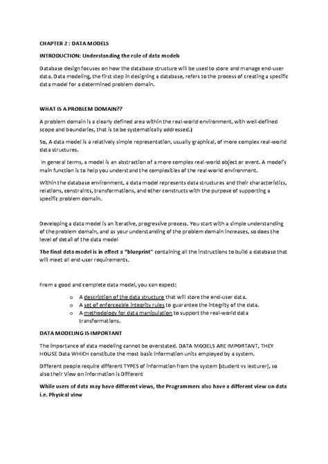 Chapter 11 Data Models Notes 5077b92862845065339 E3b8df741f566