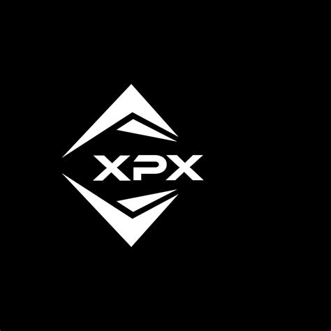 Xpx Resumen Monograma Proteger Logo Diseño En Negro Antecedentes Xpx