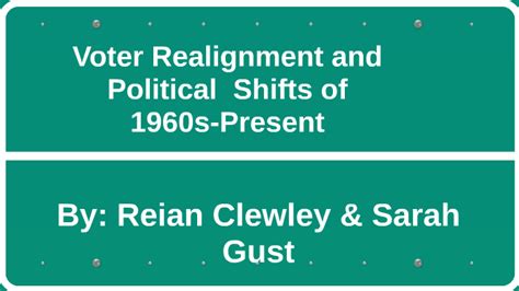 Voter Realignment And Political Shifts Of 1960s Present By Sarah Gust