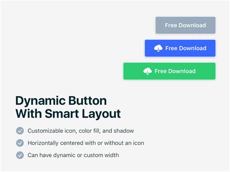 Smart Layout Buttons Sketch Resource Sketch Ui Kits Download Sketch