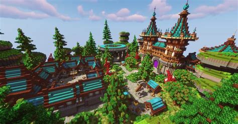 Spawn Server Medieval Village Minecraft Map
