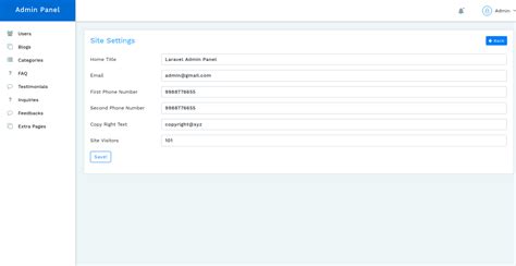 Github Kajal98generatecrud Ready Made Admin Panel For Laravel