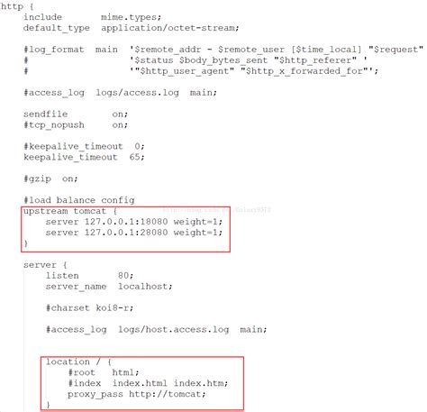 nginx and tomcat 8的负载均衡配置 nginx tomcat8 csdn博客