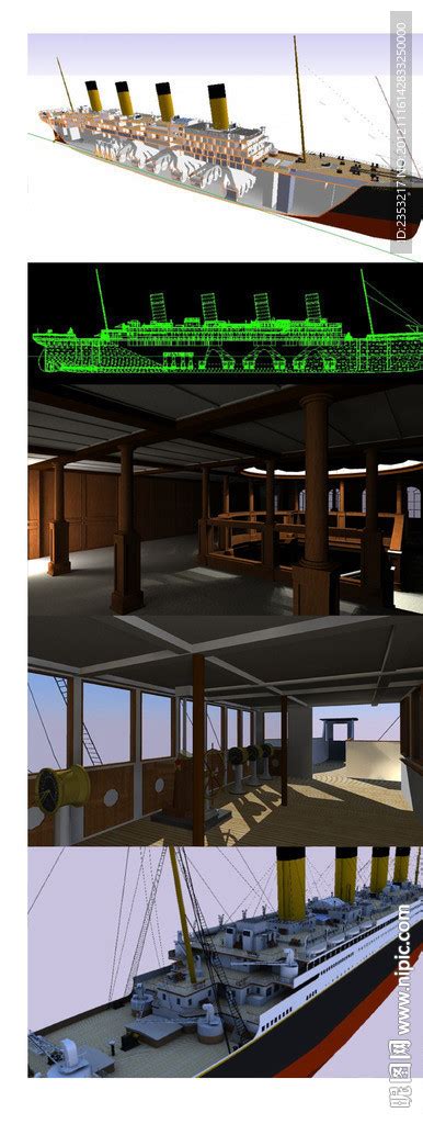 泰坦尼克号skp模型设计图其他模型3d设计设计图库昵图网