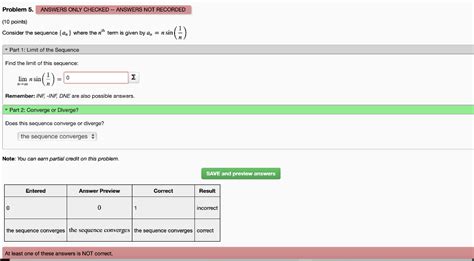 Solved Problem 5 Answers Only Checked Answers Not