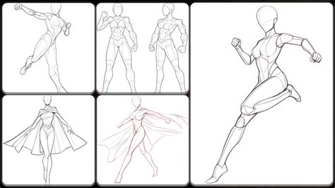 Artstation 300 Drawing Superhero Idle Pose Female Reference Pack